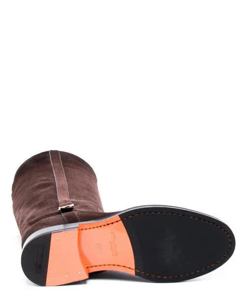 Santoni Suede Riding Boot