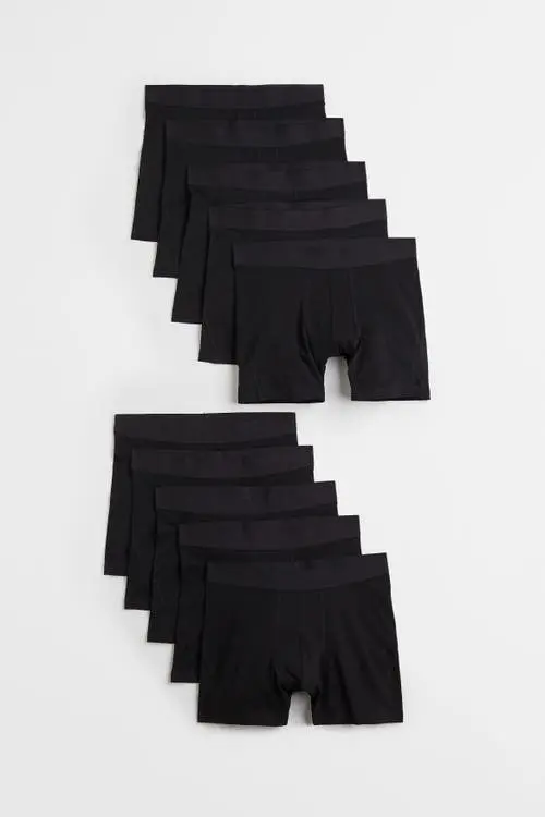 H&m 10-pack Mid Trunks With Lycra® Xtra Life