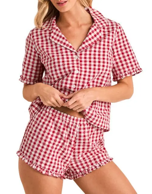 ADORE ME Barbara Short Pajama Set - Red