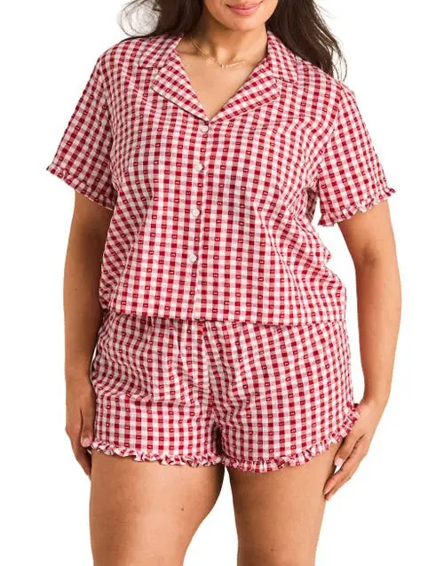 ADORE ME Barbara Short Pajama Set - Red