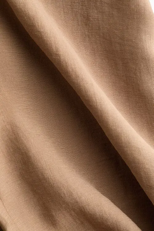 H&m Linen-blend Ankle-length Trousers - Beige