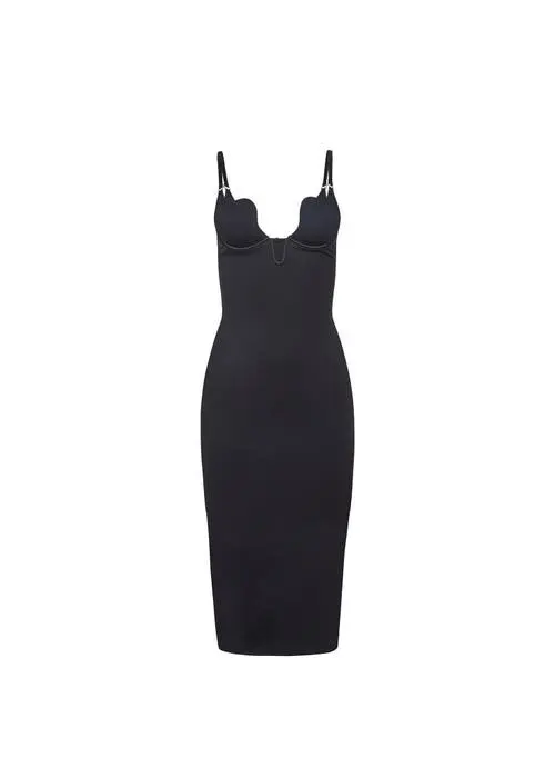 FLEUR DU MAL Seduce-u Plunge Midi Dress