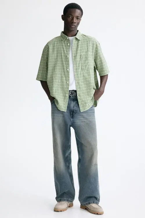 H&m Relaxed Fit Cotton Flannel Shirt