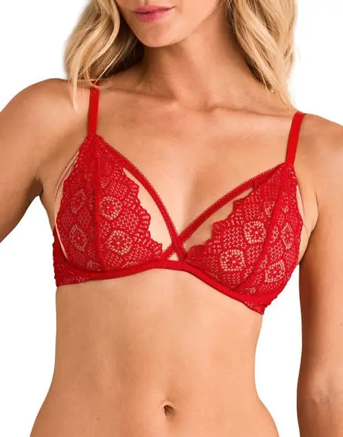 ADORE ME Giudi Unlined Plunge Bra - Dark Red