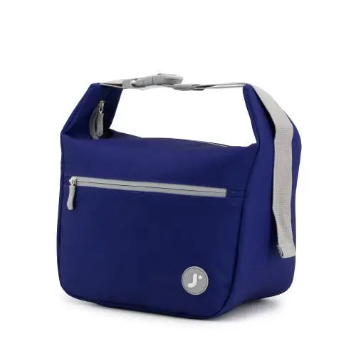 J WORLD Lane Insulated Lunch Bag With Adjustable Clip-strap - Navy