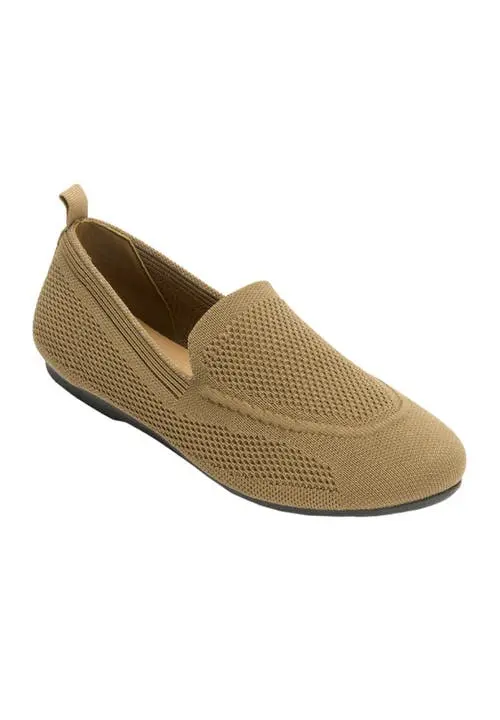 COMFORTVIEW The Sabrina Slip On Flat - Brown