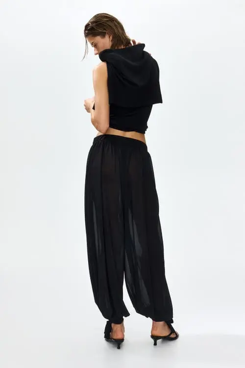 H&m Tie-detail Balloon Trousers