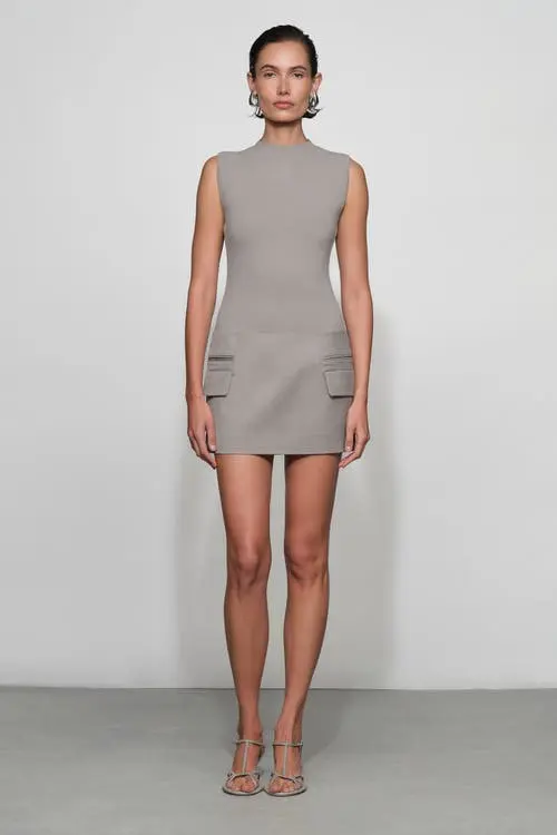 ET OCHS Vander Knit Combo Mini Dress