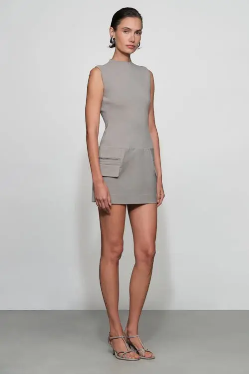 ET OCHS Vander Knit Combo Mini Dress