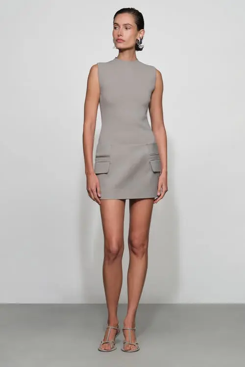 ET OCHS Vander Knit Combo Mini Dress