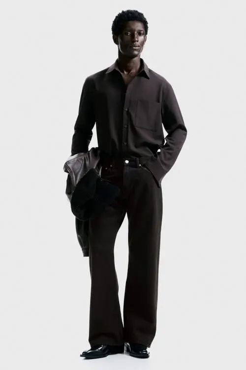 H&m Relaxed Bootcut Jeans - Denim Brown