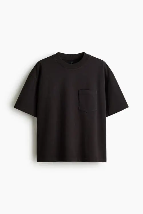 H&m Oversized Fit Printed T-shirt - Black
