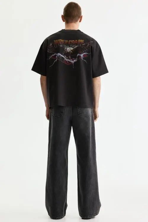 H&m Oversized Fit Printed T-shirt