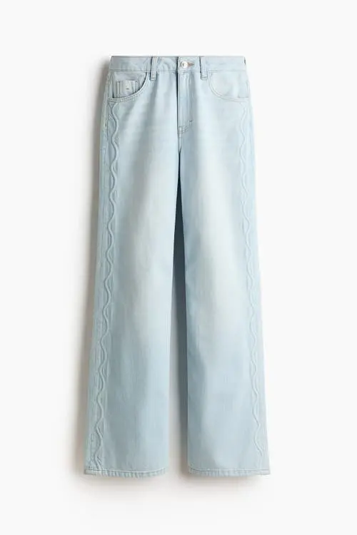H&m Wide High Waist Jeans