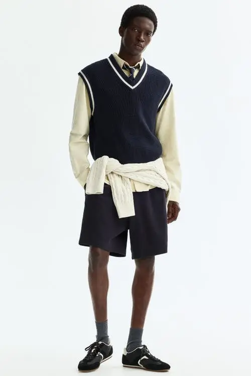 H&m Loose Fit Knitted Sweater Vest