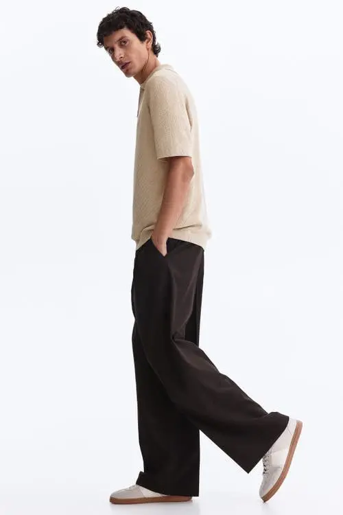 H&m Slim Fit Polo Shirt - Beige
