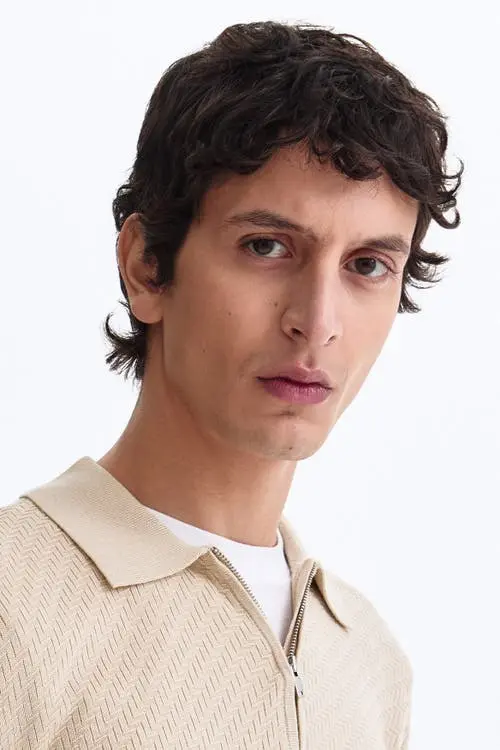 H&m Slim Fit Polo Shirt - Beige