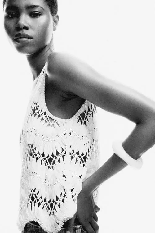 H&m Crochet-look Top