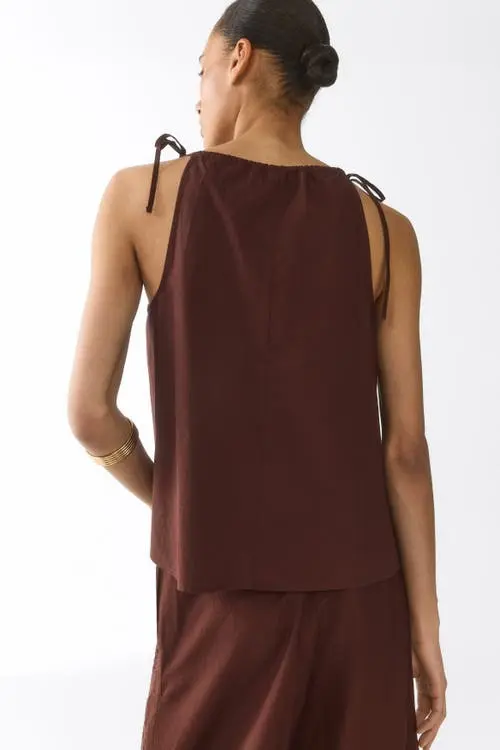 H&m Broderie Anglaise Tie-strap Top