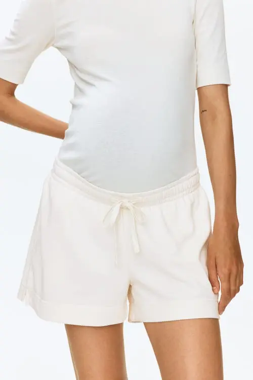 H&m Mama Sweatshorts With Drawstring Waist
