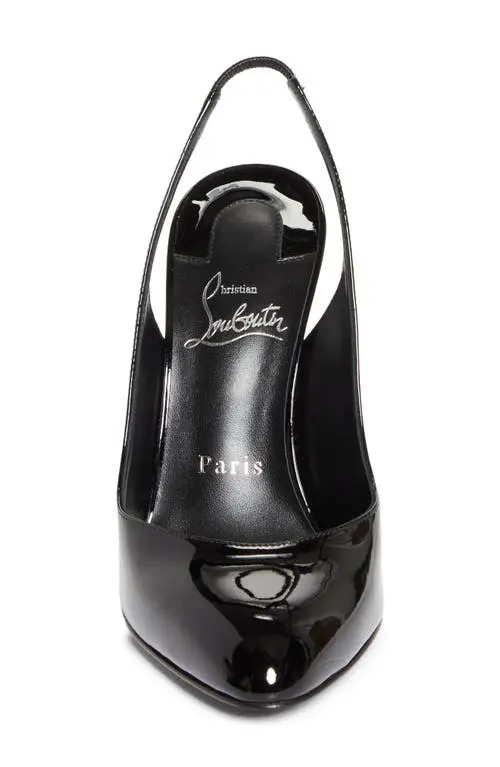 CHRISTIAN LOUBOUTIN Fannylove Slingback Pump - Black/black