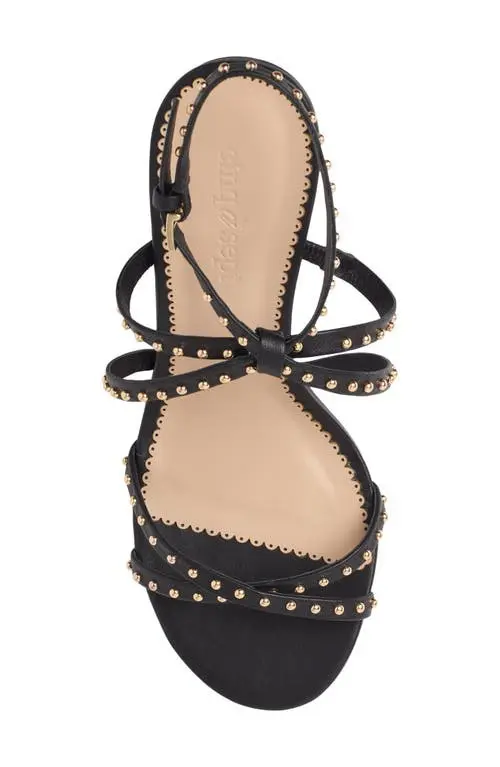 Cinq À Sept Studded Block Heel Sandals
