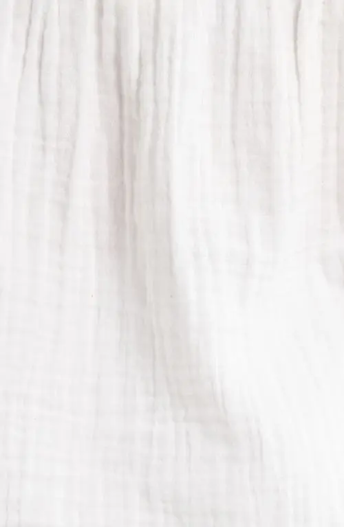 Elan Tie Front Cotton Gauze Top