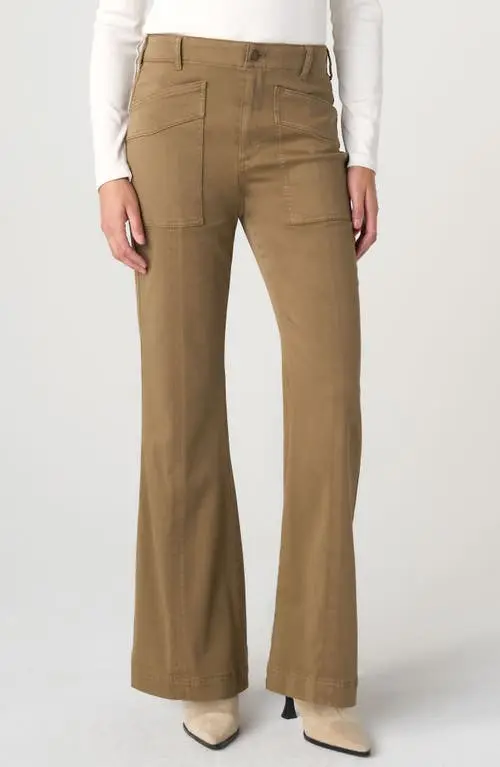 LIVERPOOL Patch Pocket Stretch Cotton Blend Pants - Oak Brown