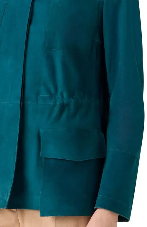 Akris Suede Utility Jacket