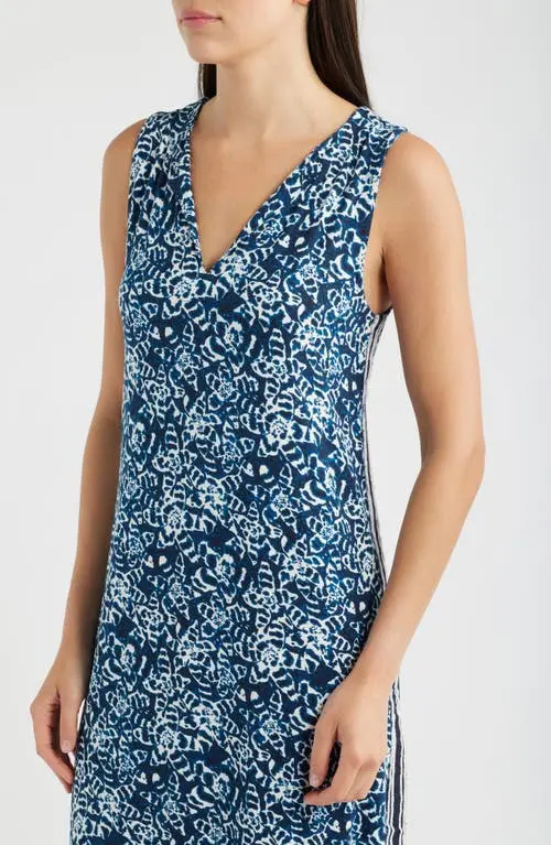 NIC+ZOE Shibori Lily Print Sleeveless Midi Dress