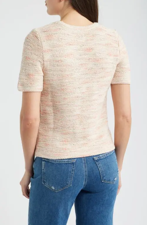 NIC+ZOE Wave Stitch Cotton Blend Sweater