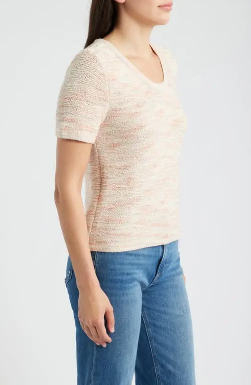 NIC+ZOE Wave Stitch Cotton Blend Sweater