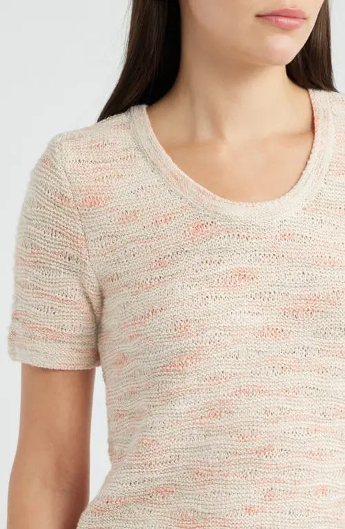 NIC+ZOE Wave Stitch Cotton Blend Sweater