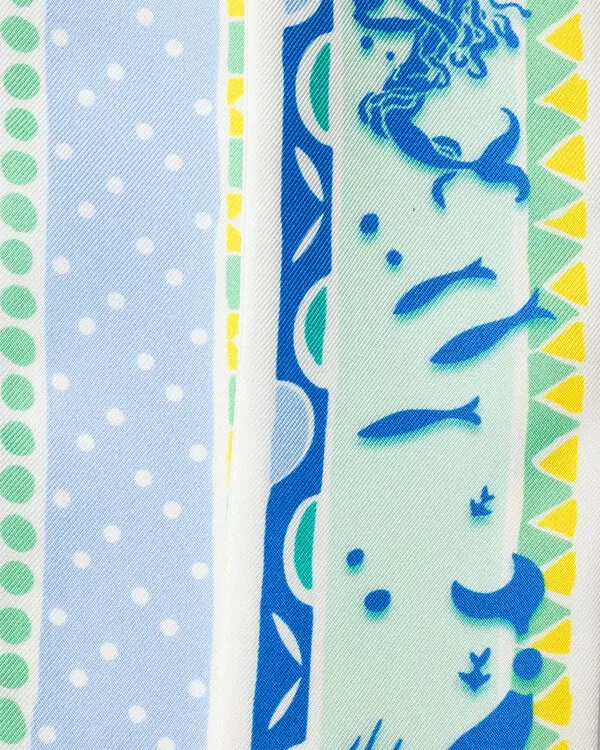 Prada Printed Silk Twill Skinny Scarf