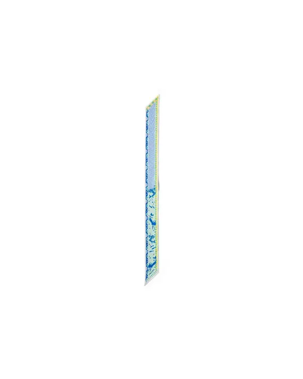 Prada Printed Silk Twill Skinny Scarf