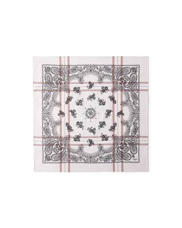 Prada Printed Cotton Scarf 65