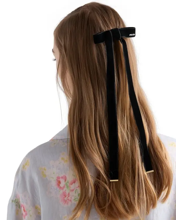 Prada Velvet Hair Clip
