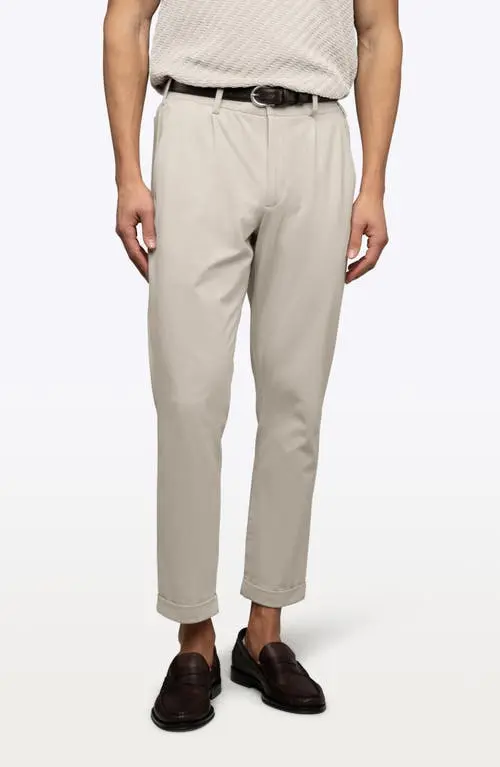 CUTS Soho Pleated Stretch Trousers - Clay