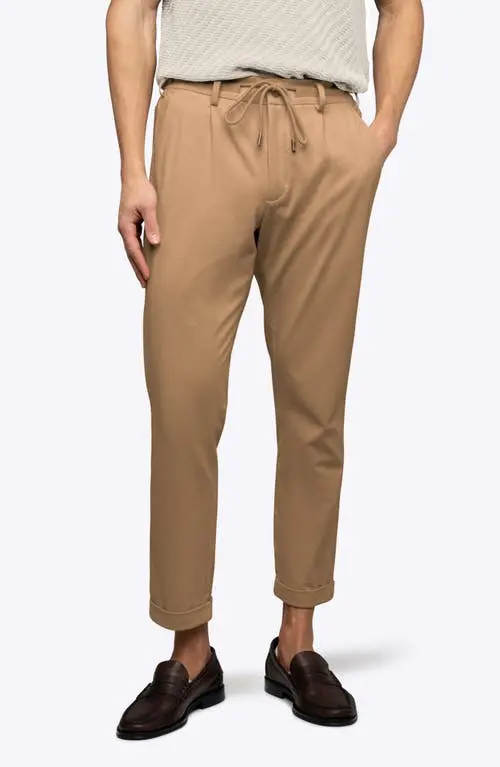 CUTS Soho Crop Drawstring Pants - Saddle