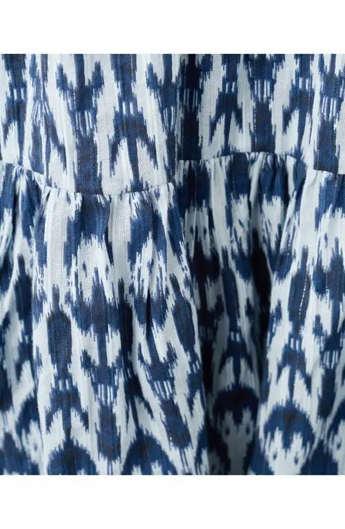 Mango Print Smocked Minidress