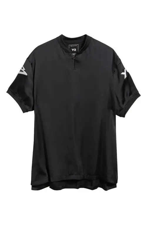Y3 Liquid Logo Satin Jersey T-shirt