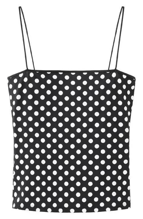 Mango Polka Dot Crop Top