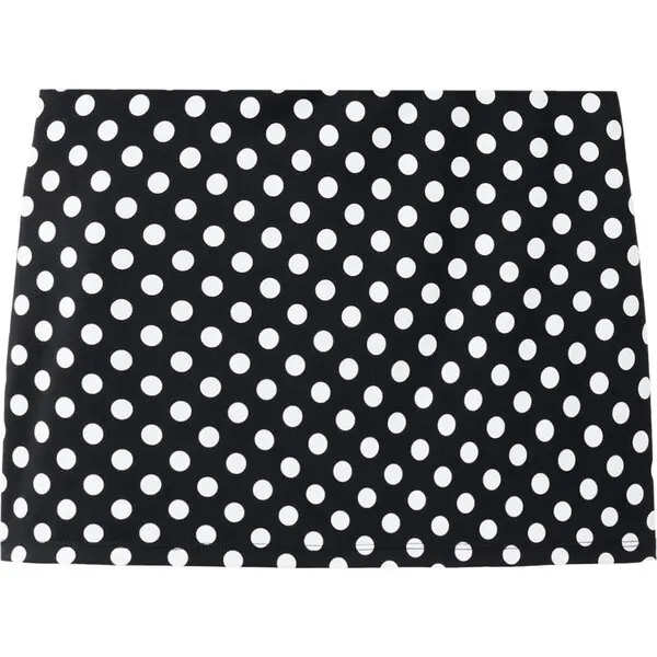 Mango Polka Dot Miniskirt - Black