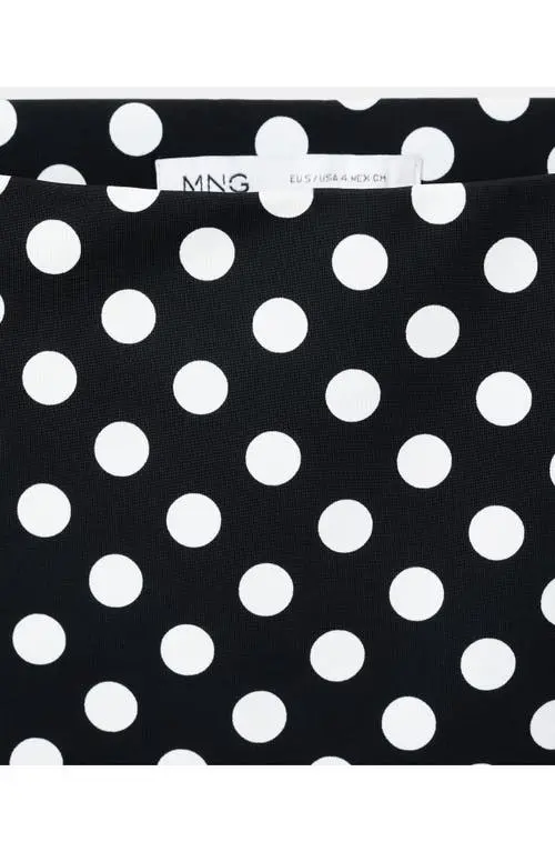 Mango Polka Dot Miniskirt