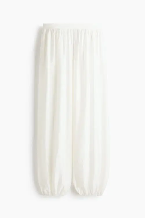 H&m Balloon Trousers - Ivory