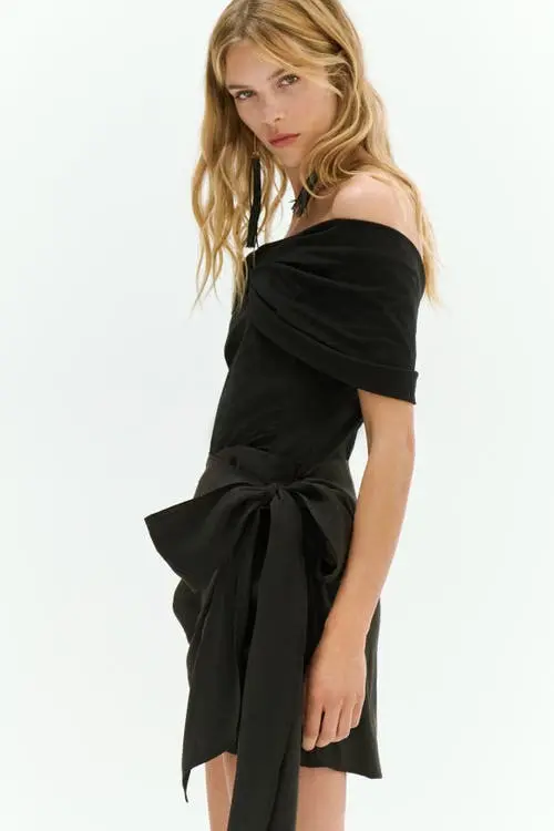 H&m Draped Wrap Skirt