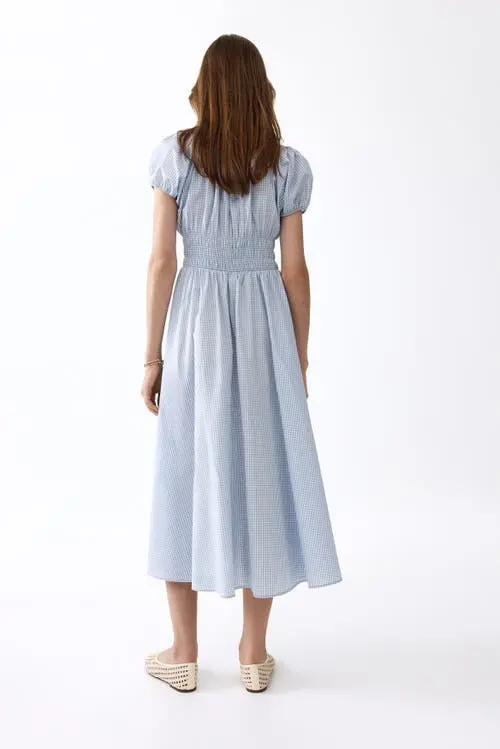 H&m Smocked-waist Midi Dress