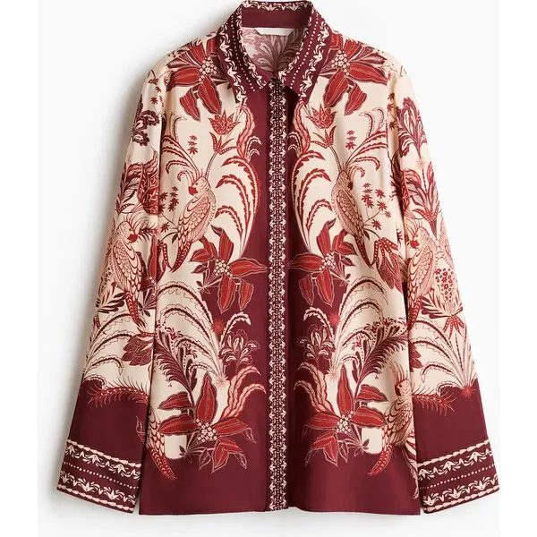 H&m Oversized Printed Shirt