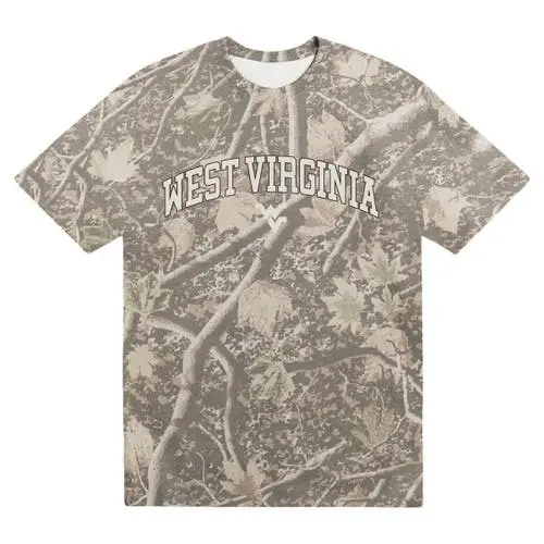 USCAPE APPAREL West Virginia Mountaineers Back Bay Heavyweight T-shirt - Camo