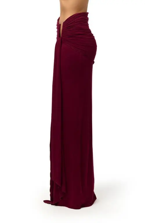 Naked Wardrobe U-wire Ruched Maxi Skirt
